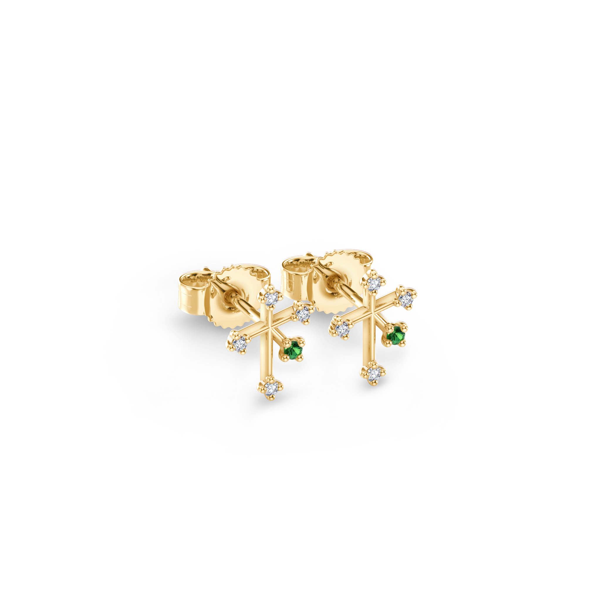 Southern Cross Diamond & Tsavorite Studs