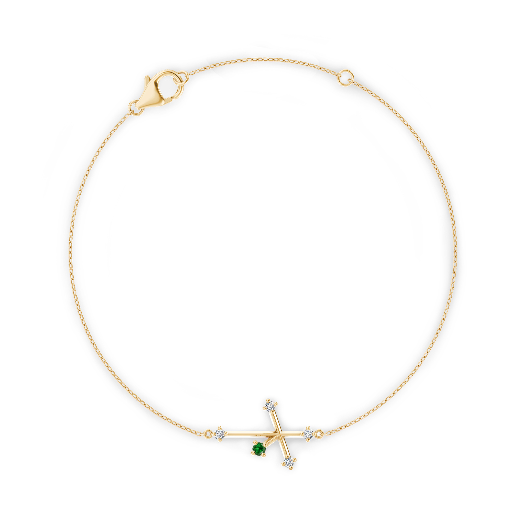 Southern Cross Tsavorite & Diamond Bracelet